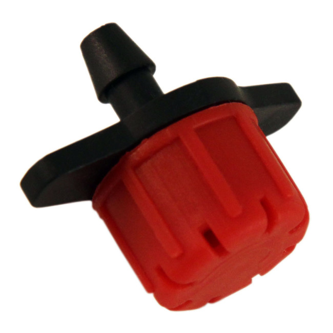 Goteros regulables para riego: gotero regulable rojo y verde