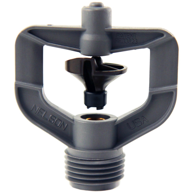 Rotator Nelson R10T con rosca de 1/2" y un amplio alcance